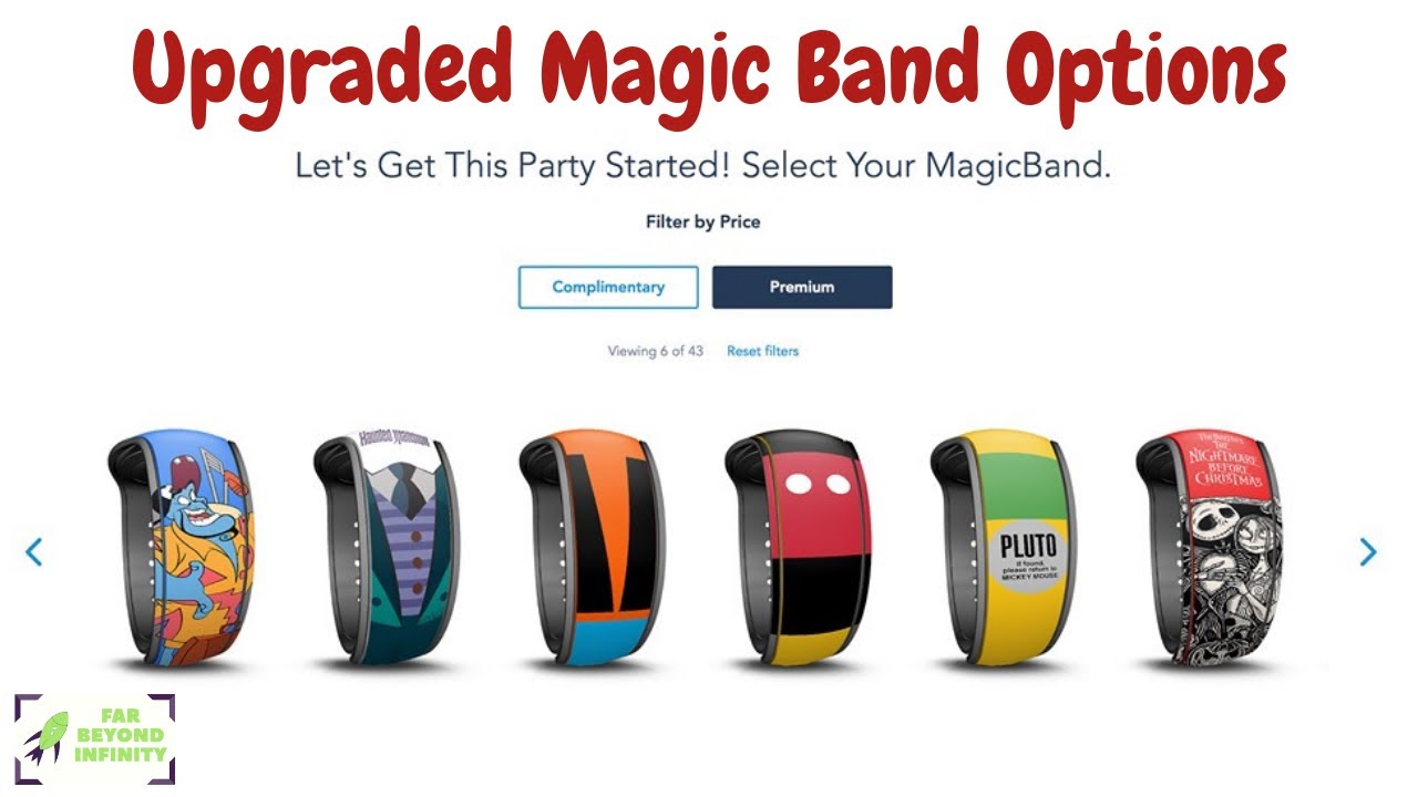 Upgraded Magic Band Options - YouTube