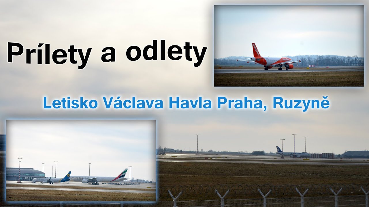Prílety a odlety - Letisko Praha Time Lapse photo - YouTube