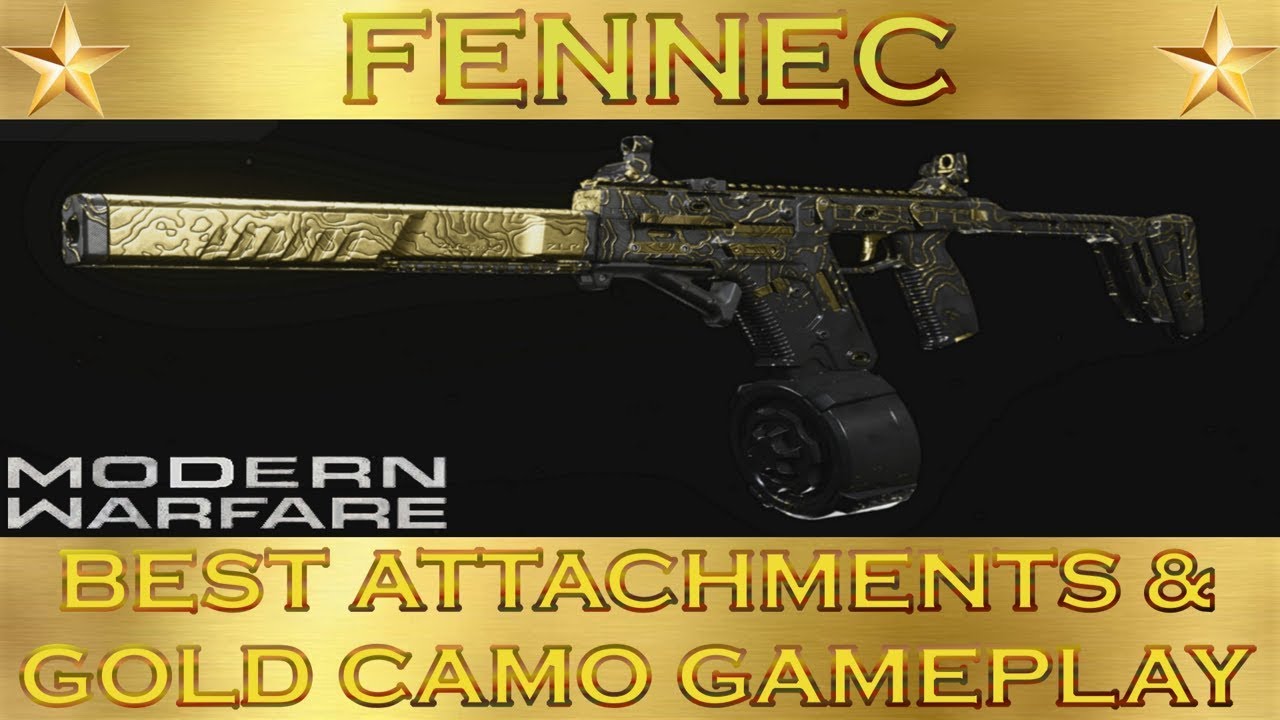 Modern Warfare Fennec Gold Camo & Best Attachments Gameplay - YouTube