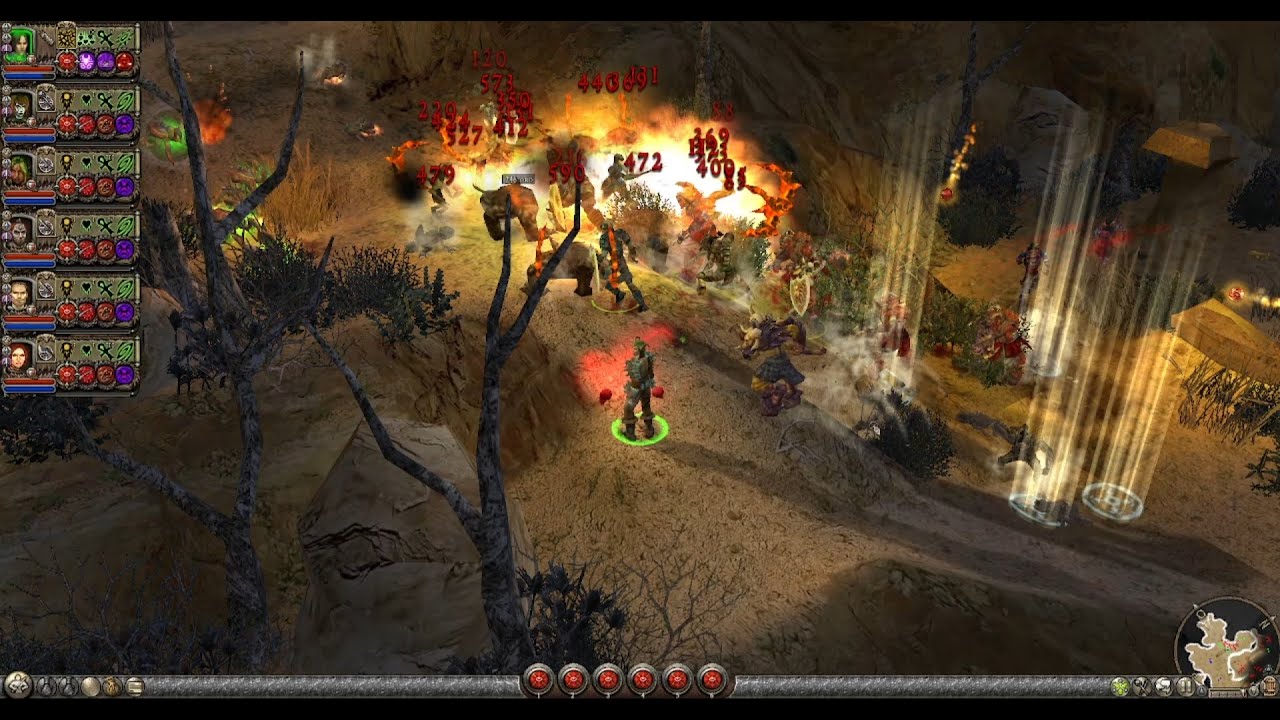 Dungeon Siege II Broken World level 100 fire explosion one handed ...