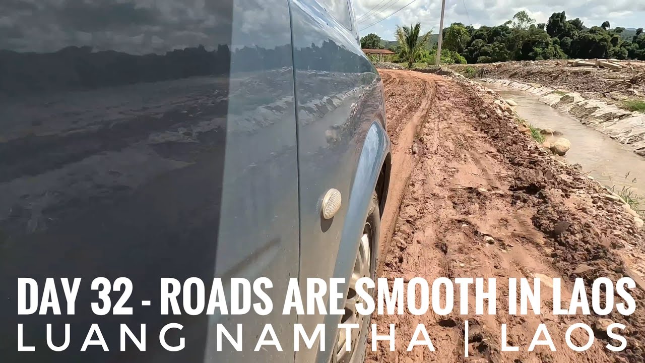 Day 32 - Laos AH3 highway smooth roads, it is better than you think ...