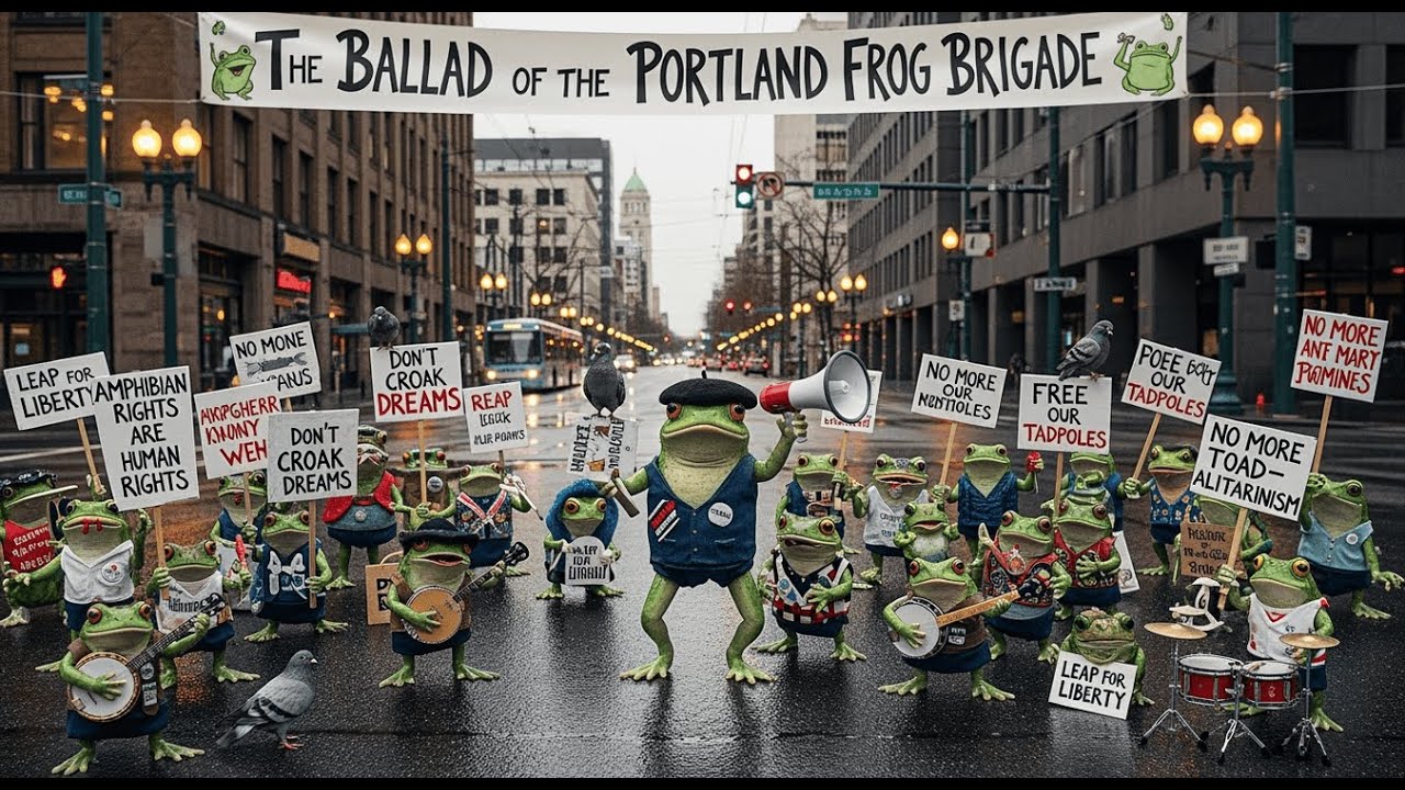The Ballad of the Portland Frog Brigade / Peaceful protest song - YouTube