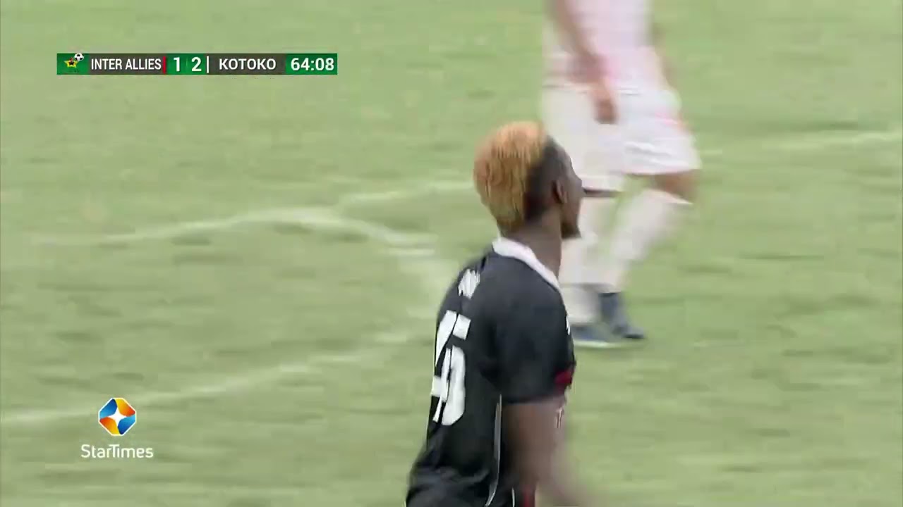 INTER ALLIES VS ASANTE KOTOKO: ANDY OKPE 63RD MINUTE HEADER AGAINST ...