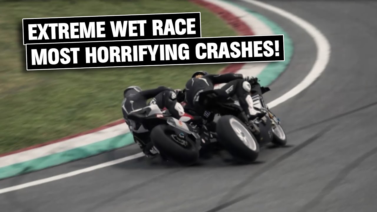Most Horrifying Crashes! Extreme Motorcycle Racing In The Rain - YouTube