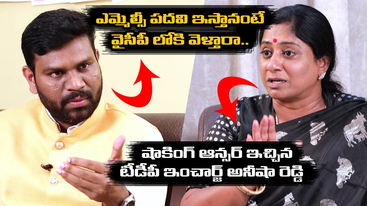 Punganur TDP Incharge N.Aneesha Reddy ExClusive Interview | Tone News ...