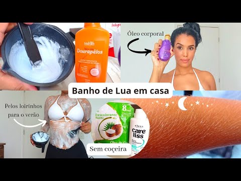 Pêlos loirinhos sem coçeira/ Banho de lua caseiro✨🌛