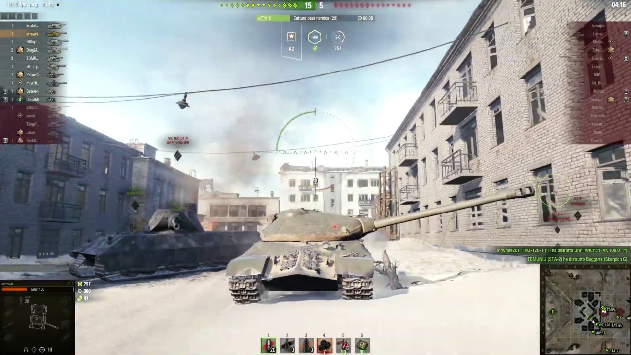 WOT IS-3 Battle 1 - YouTube