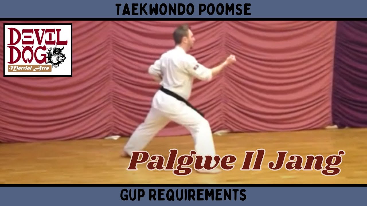 Palgwe Il Jang WT Traditional Taekwondo Poomse - YouTube