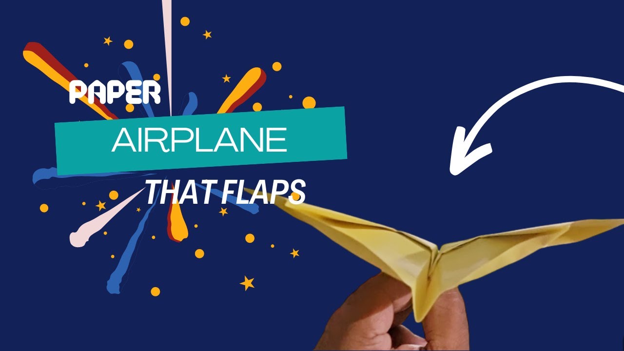 How to make paper airplane that flaps like a bird - YouTube