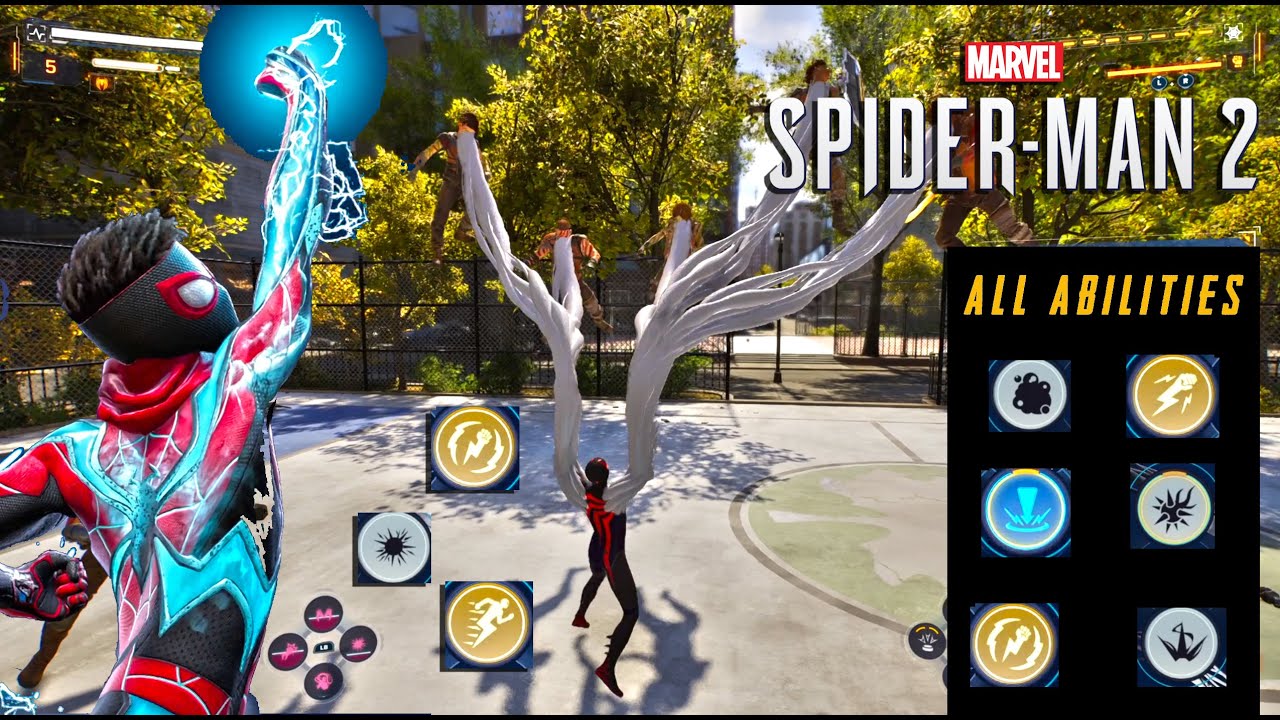 Marvel's Spider-Man 2 - Peter Parker and Miles Morales All Abilities ...