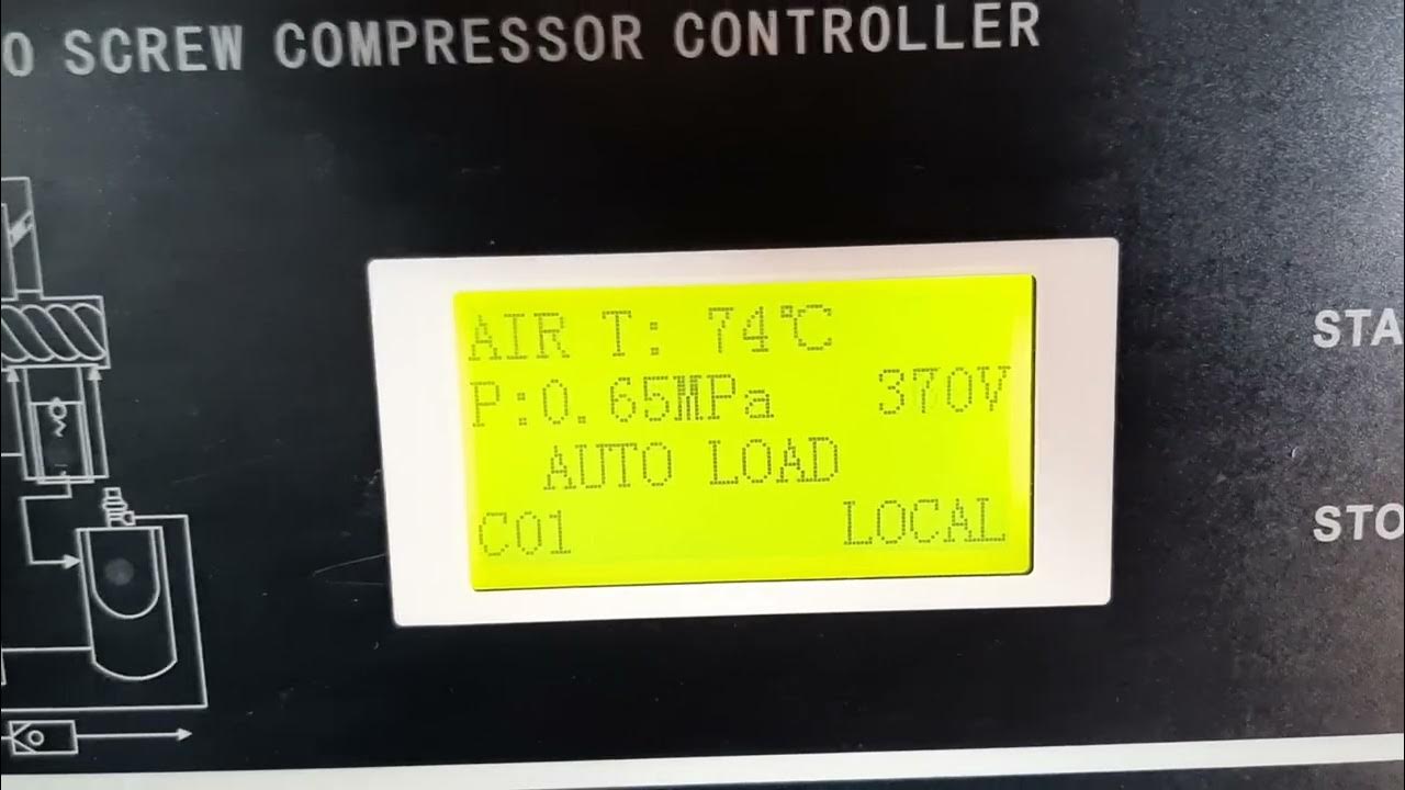 Mam-880 screw AH-30 Air compressor load-unload system - YouTube