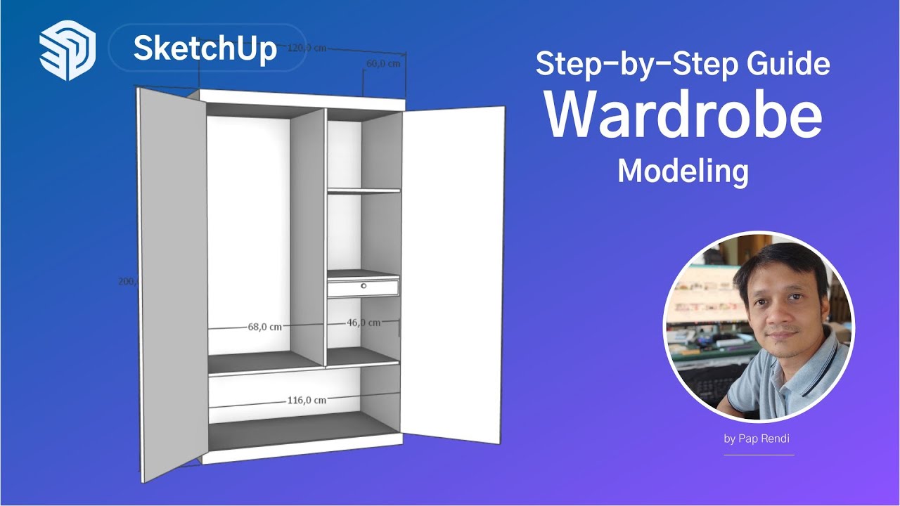 🚪 How to Design a Wardrobe in SketchUp! (Step-by-Step Tutorial) - YouTube