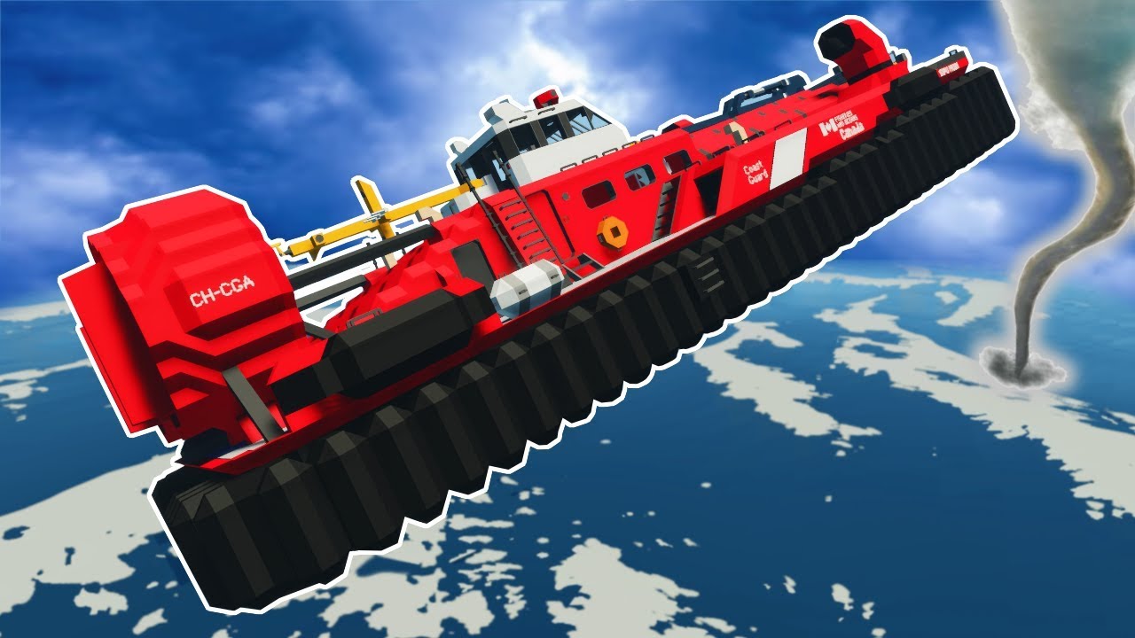 TORNADO PICKS UP HOVERCRAFT? - Stormworks Multiplayer Gameplay ...
