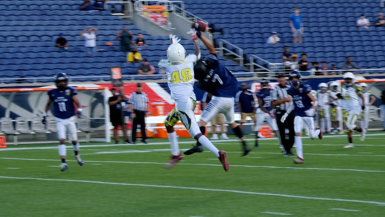 Enon Eagles One-Handed Interception - YouTube