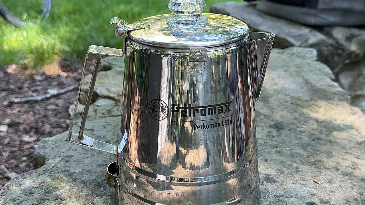 Outdoor Kaffee ☕️ kochen mit Feuerstab & Perkolator (soll ja ...