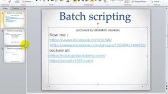 Batch scripting - YouTube