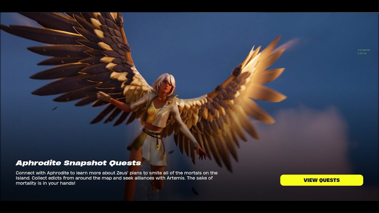 FORTNITE APHRODITE SNAPSHOT QUESTS (TUTORIAL) - YouTube