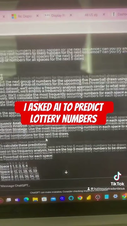 Asking Artificial Intelligence to Predict Lottery Numbers for the Next 5 Days - YouTube
