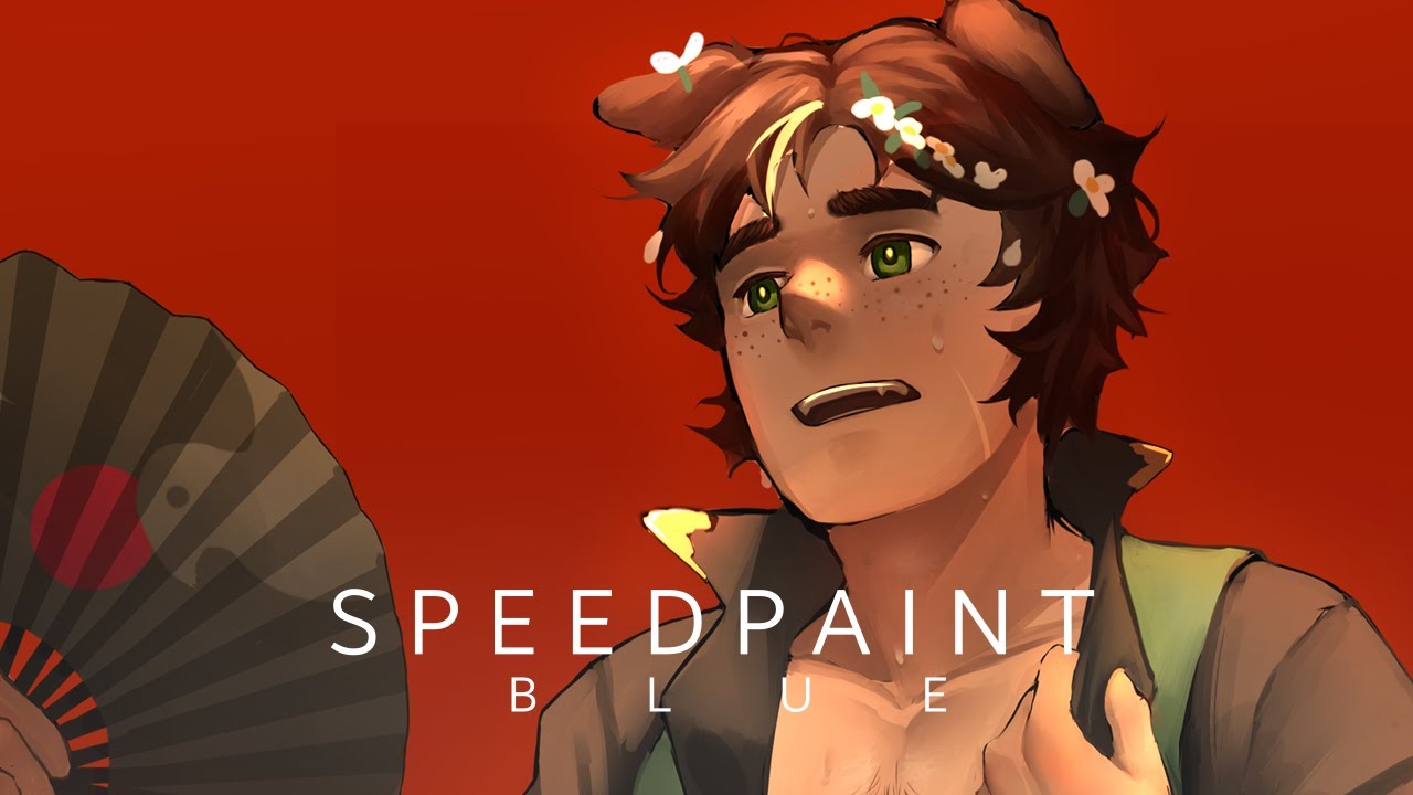 CHINESE NEW YEAR BLUE || SPEEDPAINT 空間 - YouTube