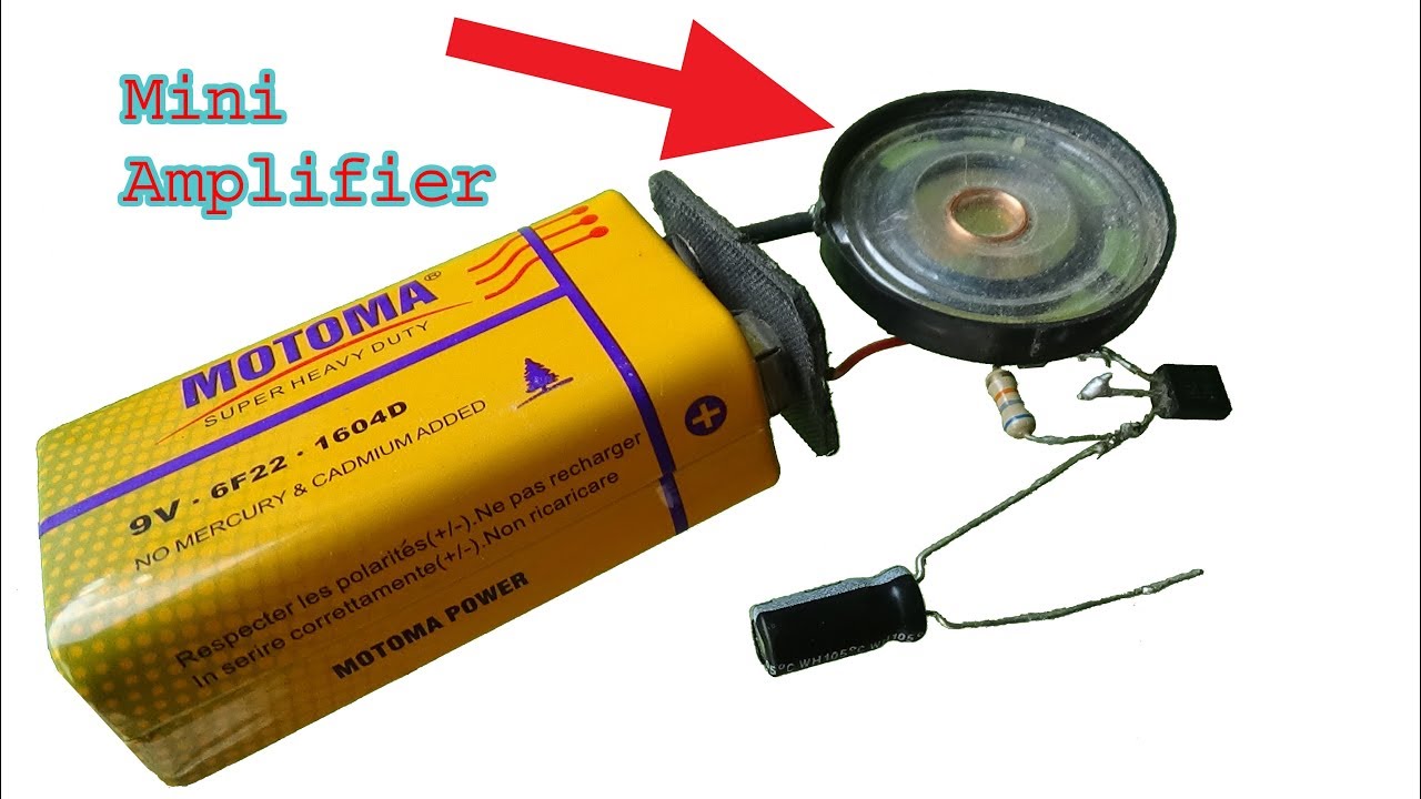 How to make mini amplifier use c945 transistor,diy amplifier - YouTube