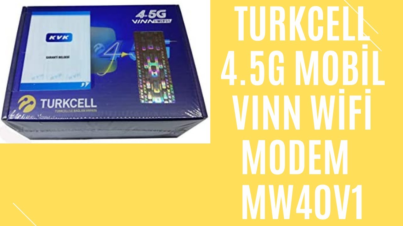turkcell 4.5g mobil vınn wifi kutu açılımı - YouTube