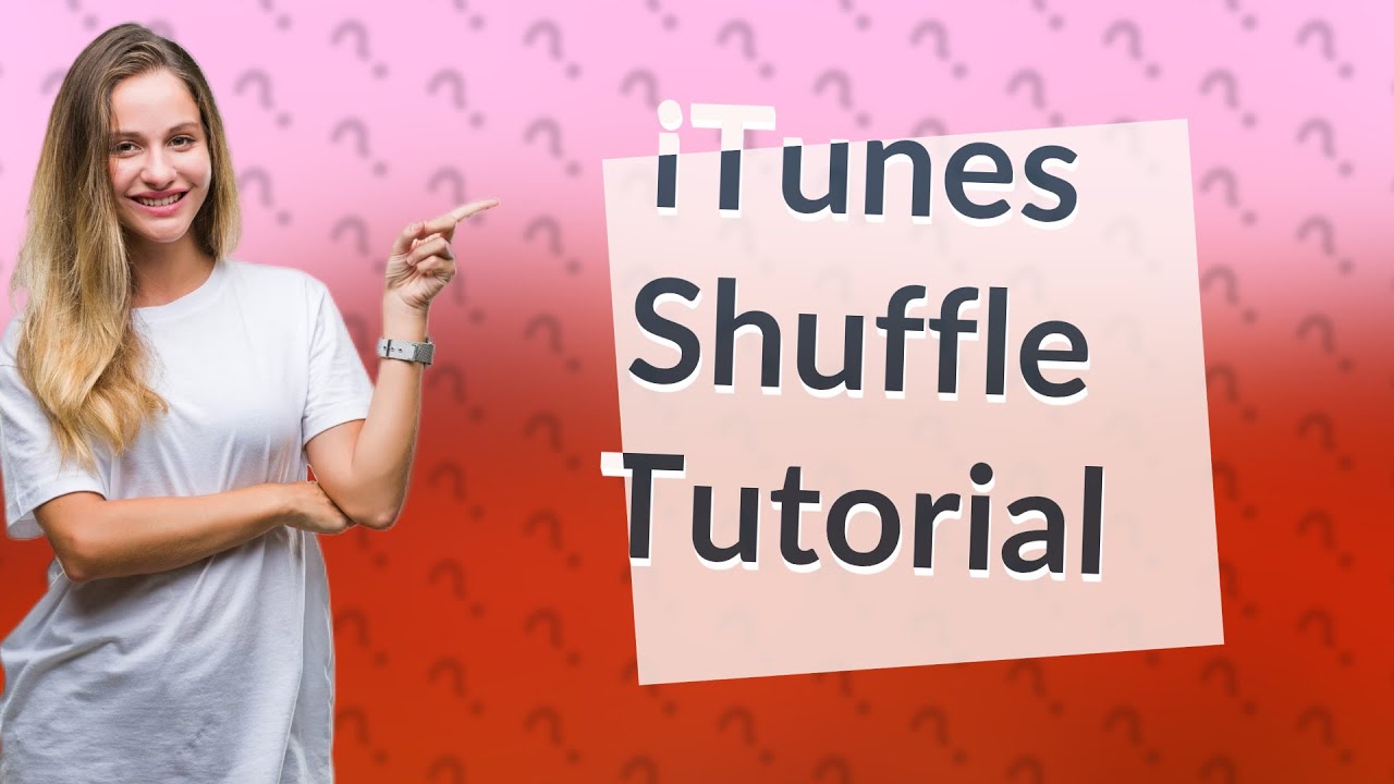 How do I change iTunes shuffle settings? - YouTube