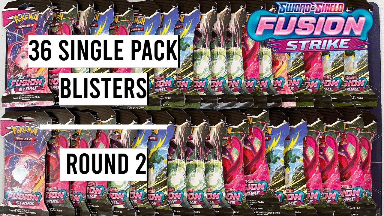 Pokemon Fusion Strike 36 Single Pack Blisters - Round 2 - Better or ...