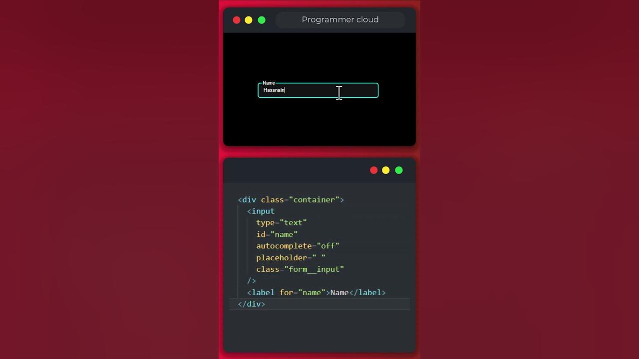 Stylish Input Label Animation with HTML and CSS 🎨💻 - YouTube