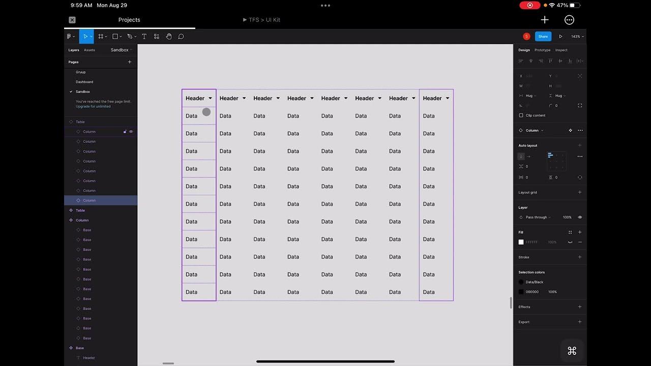 How to create a Data Table (Datatable) - Figma - YouTube