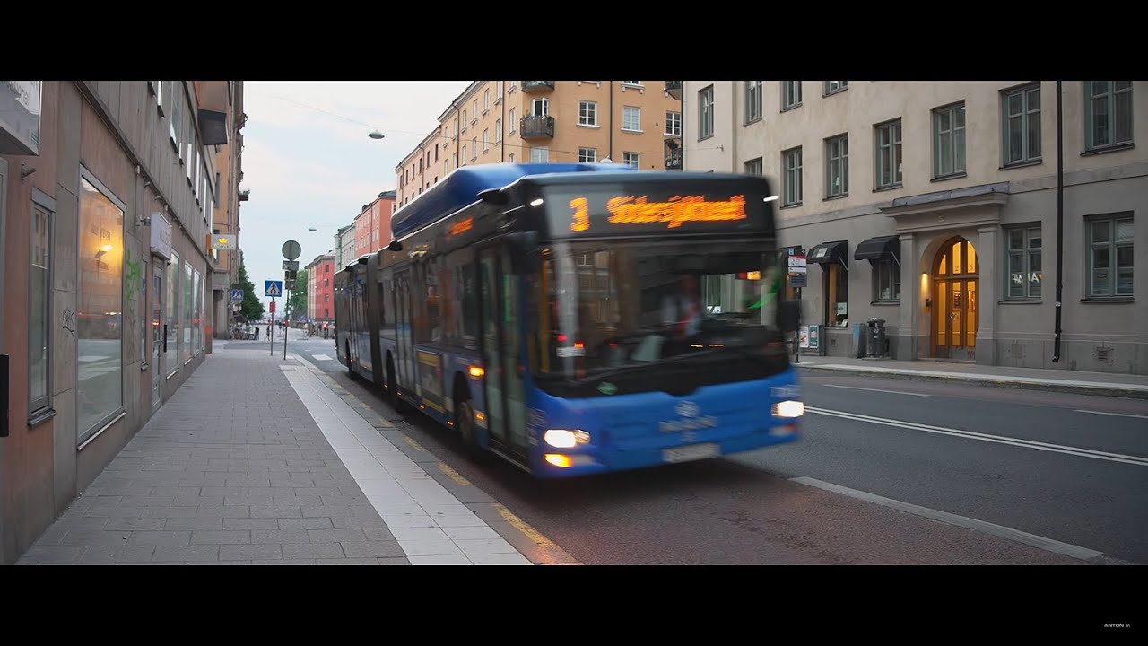Sweden, Stockholm, bus 3 ride from Åsögatan to Södersjukhuset - YouTube