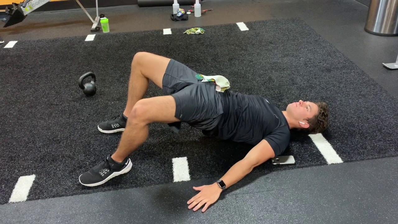 Double leg supine bridge - YouTube