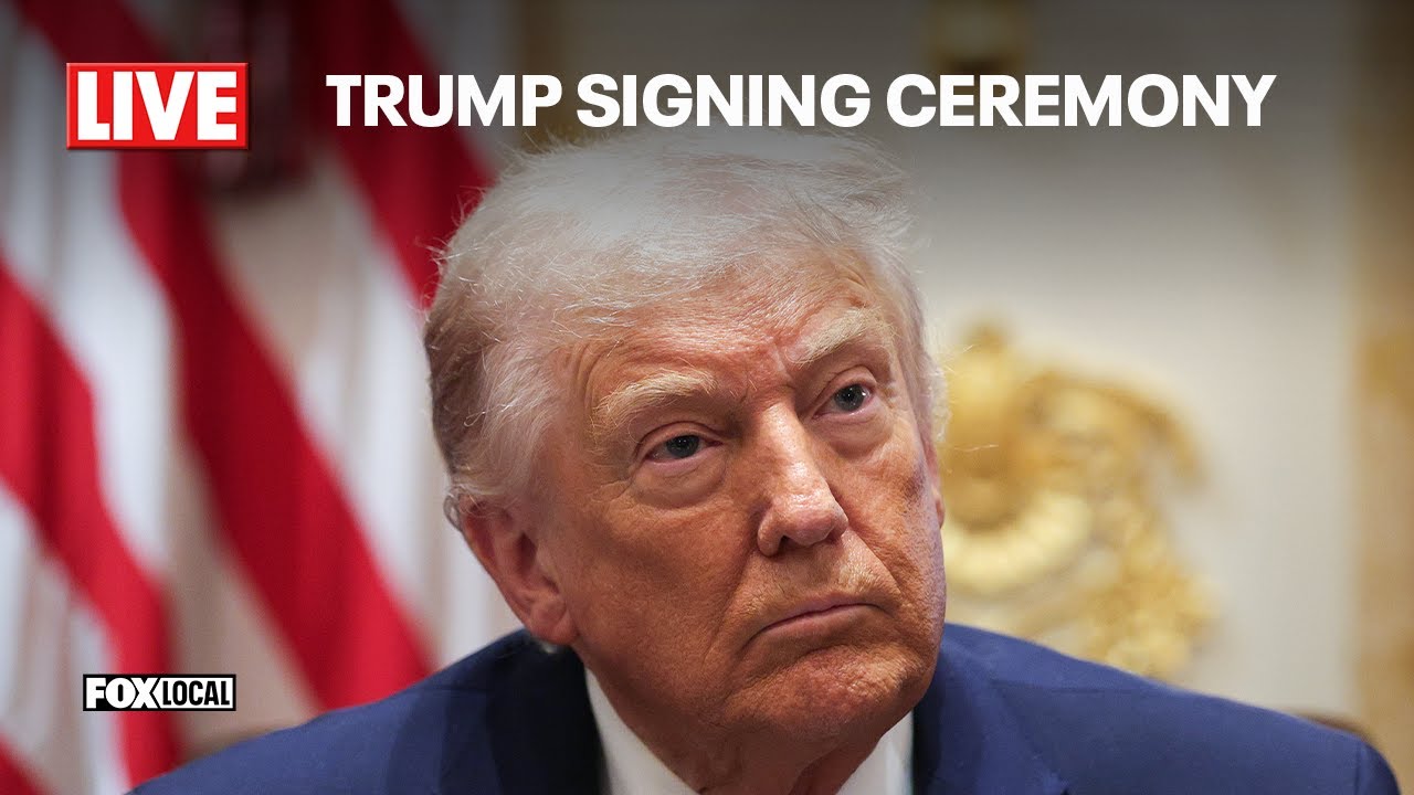 LIVE: President Donald Trump signing ceremony - YouTube