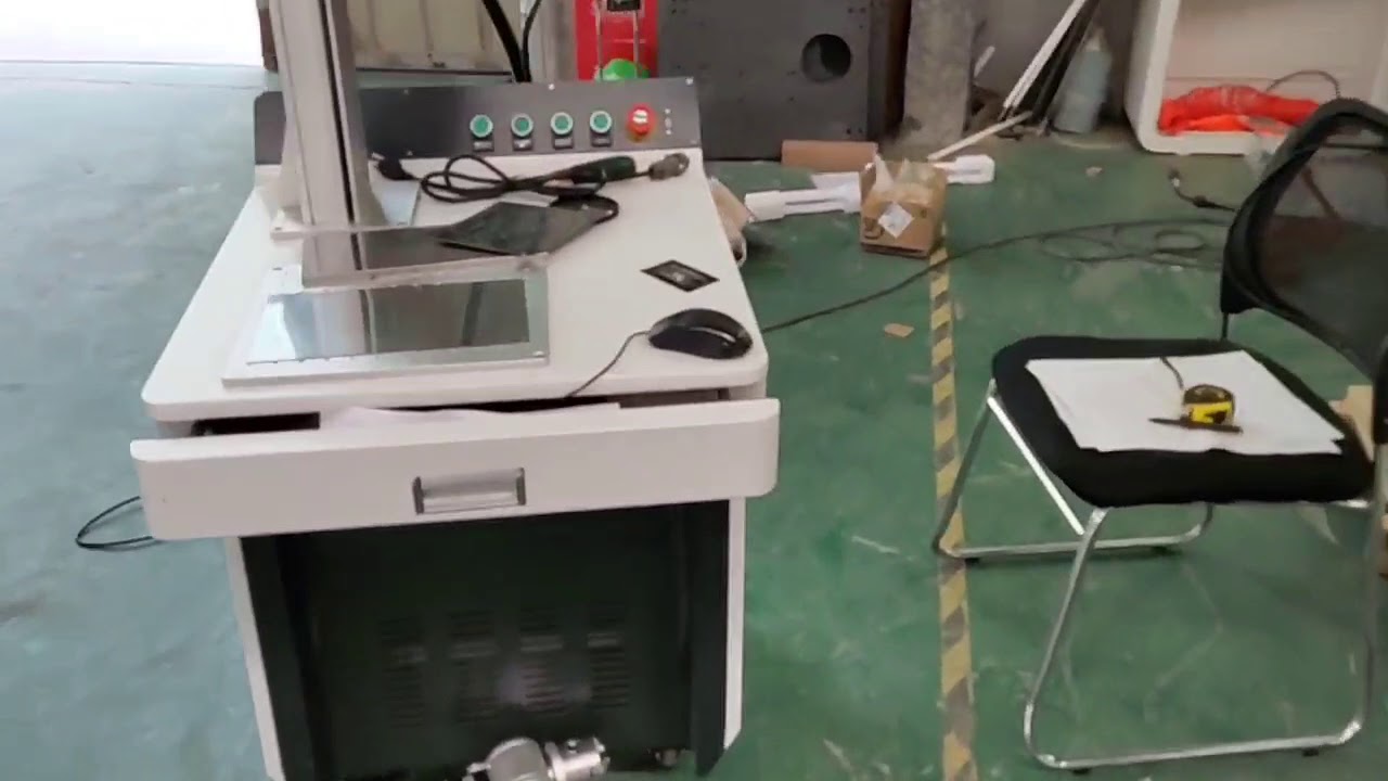 JNLINK fiber laser marking machine LXF-50W - YouTube