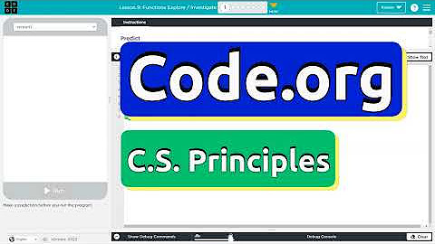 Code.org Functions Explore / Investigate | Lesson 9 | Tutorials - Lesson 9 Unit 4 Variables ...