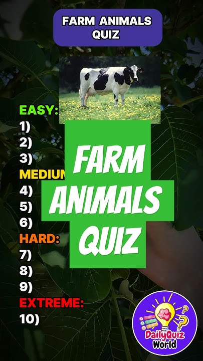 Guess these farm animals #quiz #ytshorts #shorts #trivia #animalquiz ...