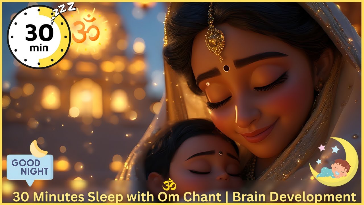 30 Minutes Sleep with the Calming Sound of Om Chant | Brain Development ...