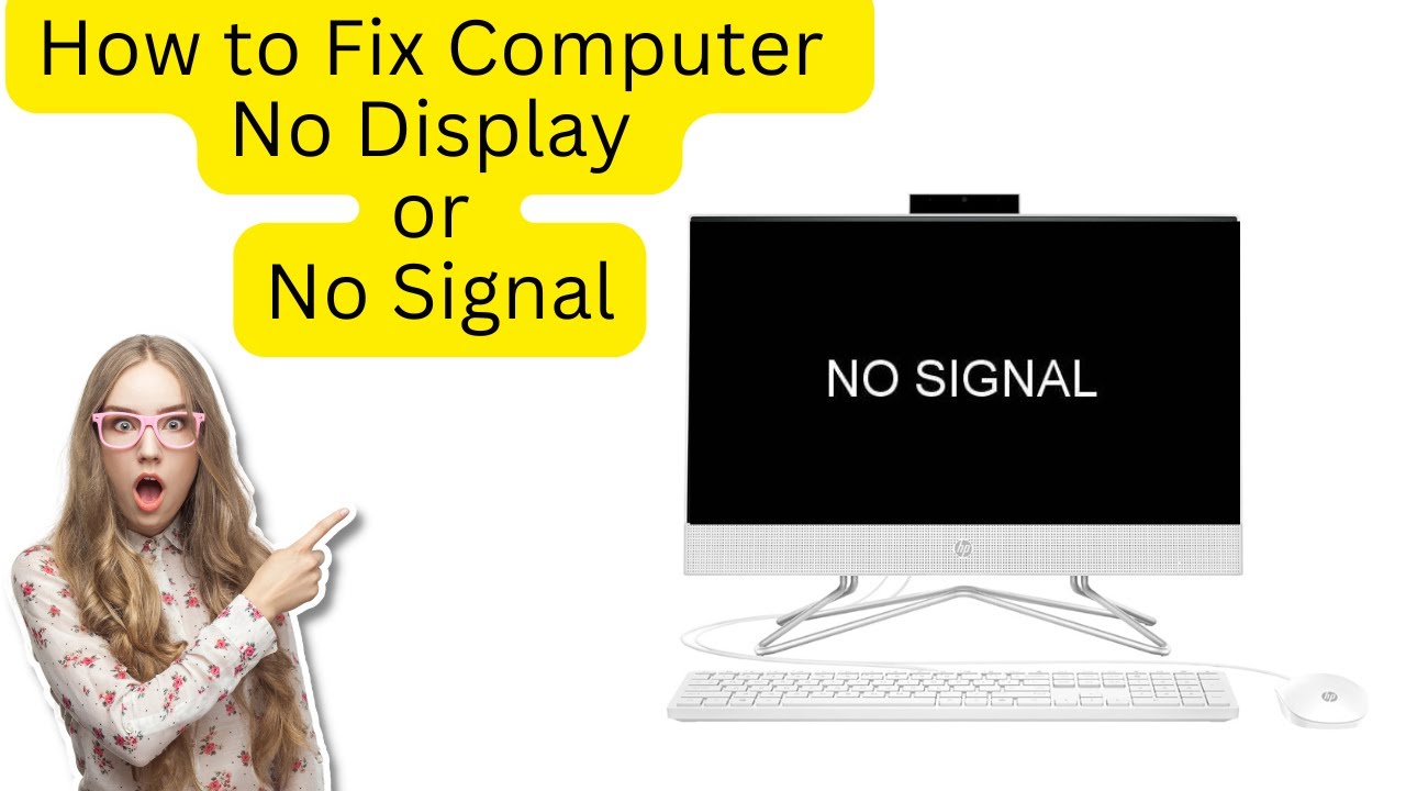 How to Fix Computer No Display or No Signal | No Display Problem Kaise ...