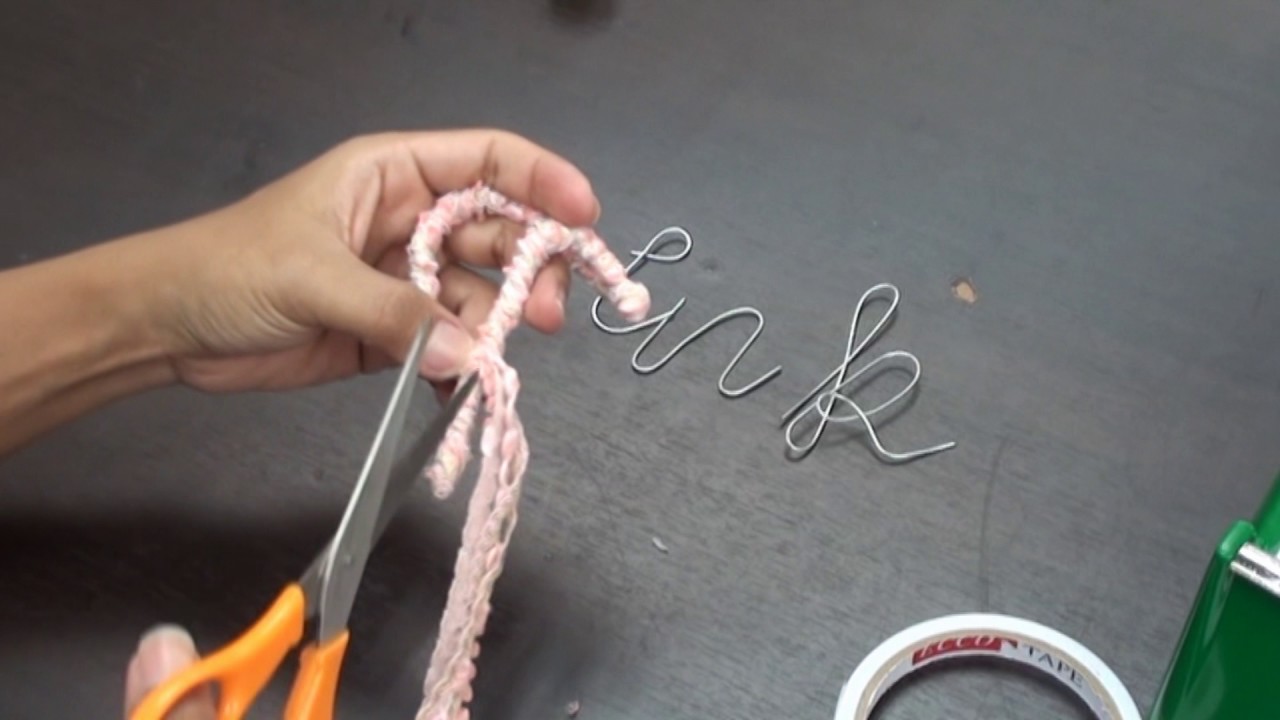 DIY CRAFT WIRE ALPHABET - YouTube