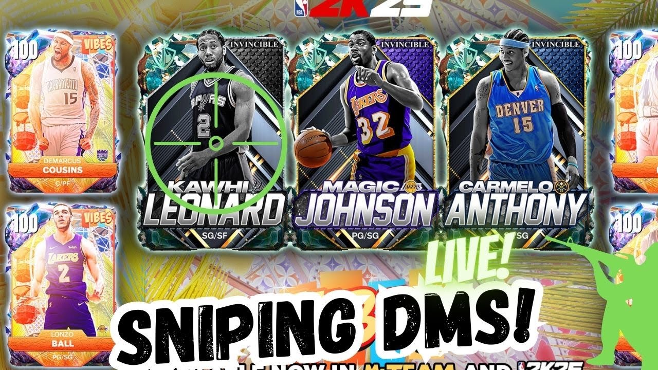 LIVE! - Sniping DARK MATTER Cards in 2k25 MyTeam! * Vibes Drop! * - YouTube