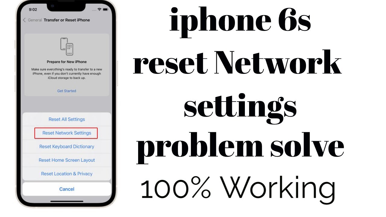 iPhone 6s reset Network settings #settings_bd #iphone #reset #network # ...