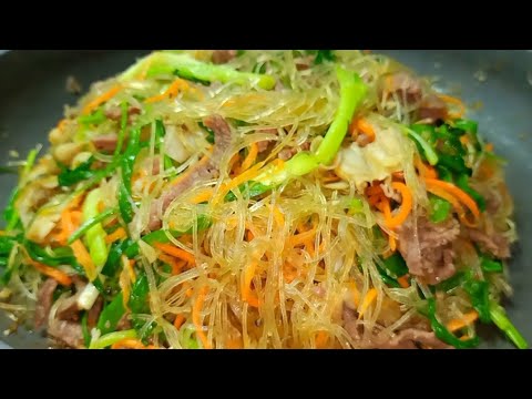 Miến xào thập cẩm| cách xào không bị dính chùm thấm vị đổi bữa rất ngon ...