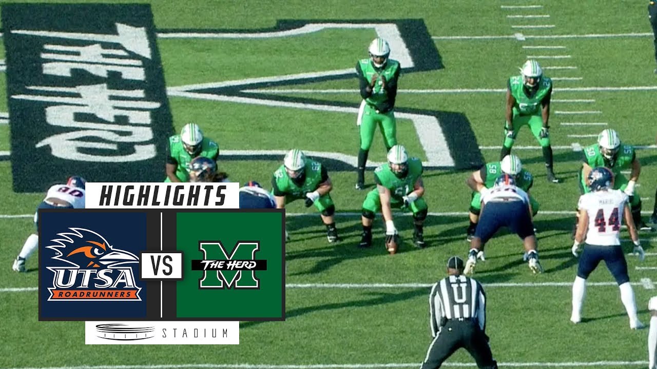 UTSA vs. Marshall Football Highlights (2018) | Stadium - YouTube