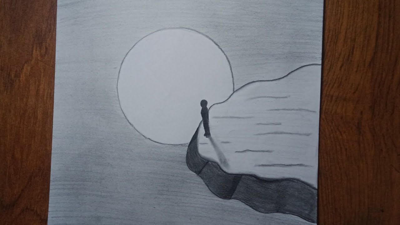 How to draw a boy in Moonlight for beginners, Pencil sketch - YouTube