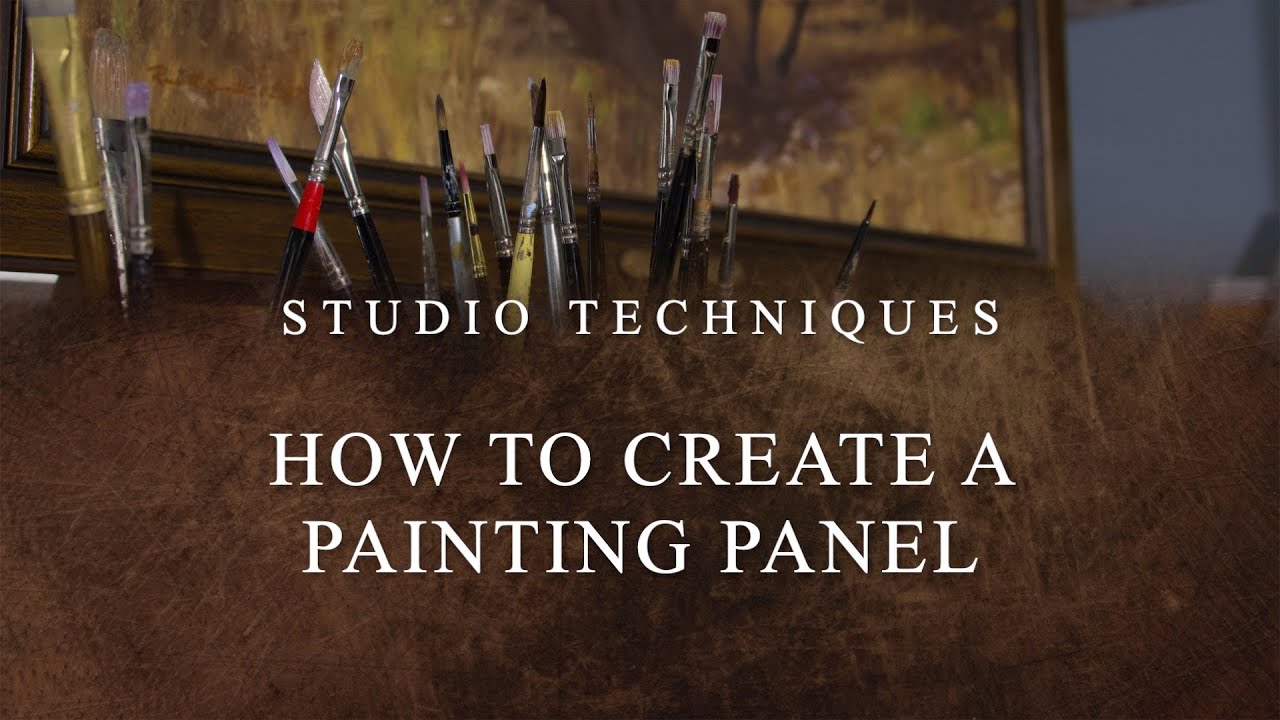 Preparing Painting Panels - YouTube