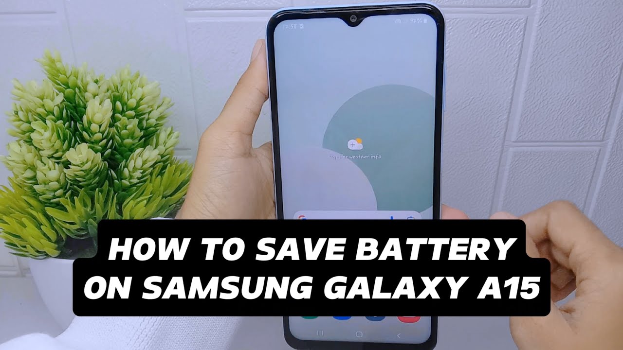 How To Save Battery On Samsung A15 / A15 5g - YouTube
