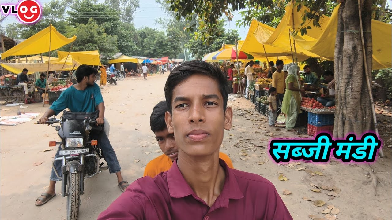 Hamare yahaan ki sabzi mandi 🤩 aor hamare gaon ka masti 🤪 TAM TAM ...