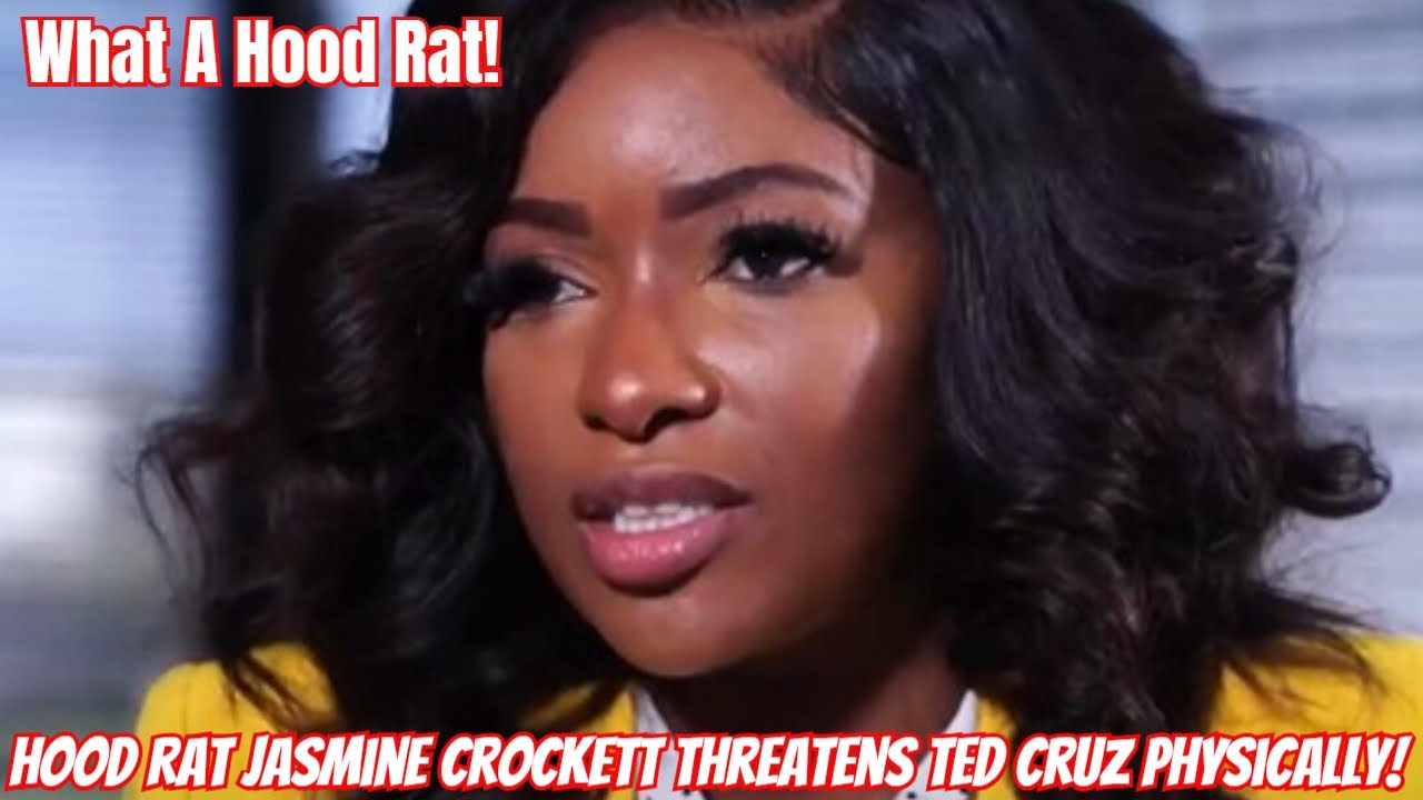 Hood Rat Jasmine Crockett Threatens Ted Cruz Physically! - YouTube