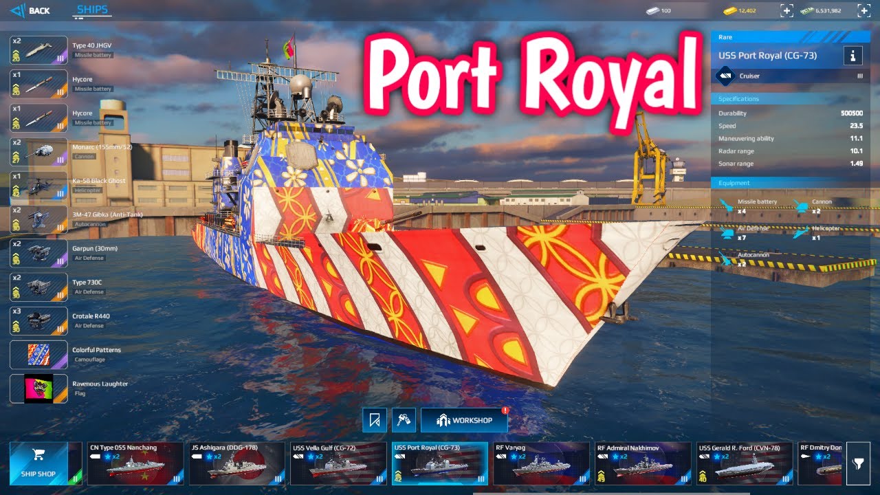 USS Port Royal - Type 40 JHGV, Hycore, Monarc - Modern Warship Gameplay ...