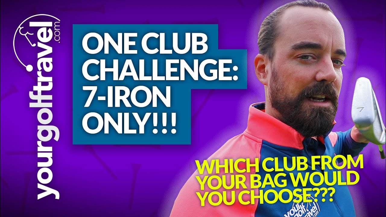 ONE CLUB GOLF CHALLENGE - TIN CUP 7 - IRON ONLY [Ageas Bowl Course Vlog ...