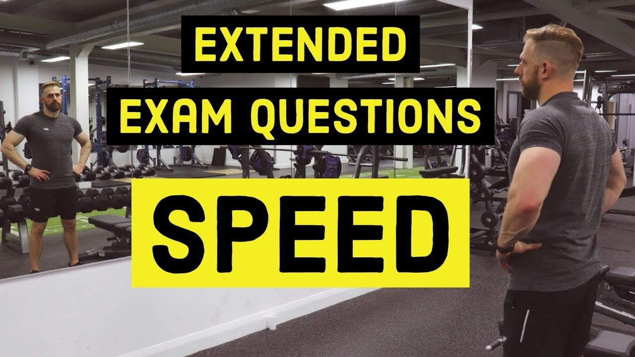 SPEED - Extended Exam Question - YouTube